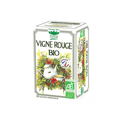 TISANE VIGNE ROUGE BIO - 20 SACHETS - Nature Attitude