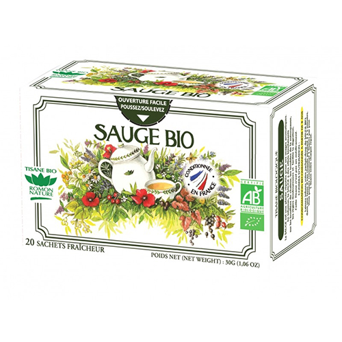 TISANE SAUGE BIO - 20 SACHETS - Nature Attitude